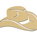 Cowboy Hat Unfinished MDF Wood Cut Out Western Shapes Variety of Sizes ...
