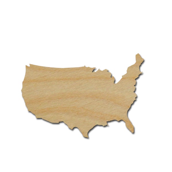 Wood Cutout of Usa - Etsy
