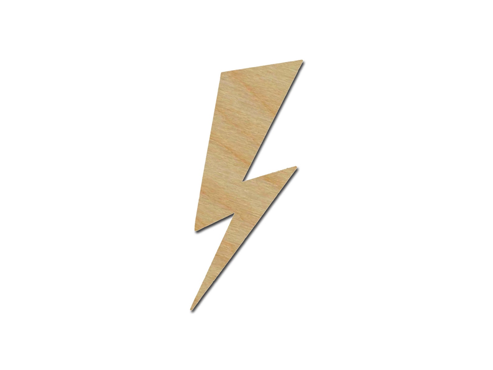 Lighting Bolt Shape Unfinished Wood Craft Cutouts Variety of - Etsy