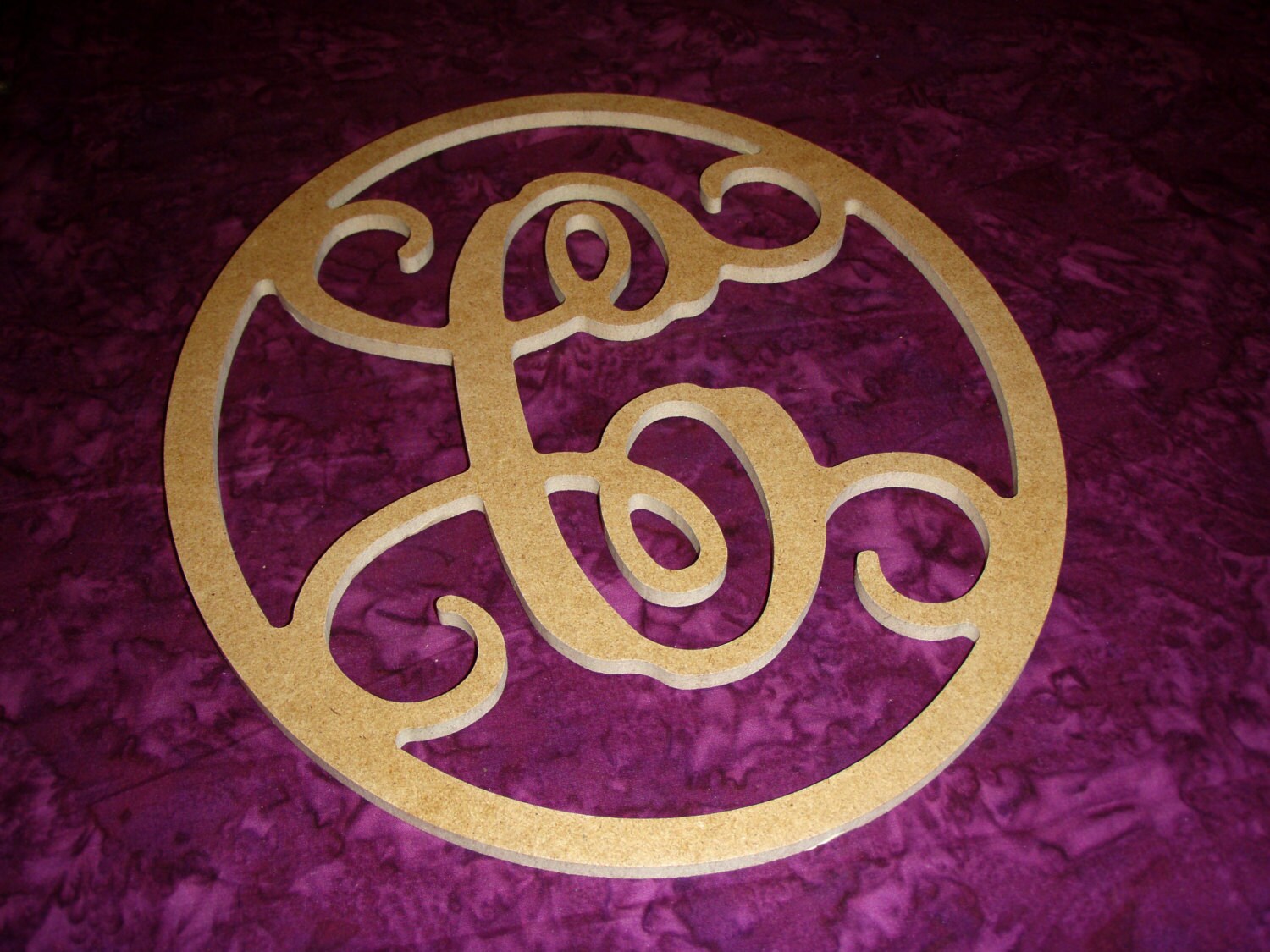 Monogram Letter C Wood Cut Out Unfinished Wooden MDF Paintable | Etsy