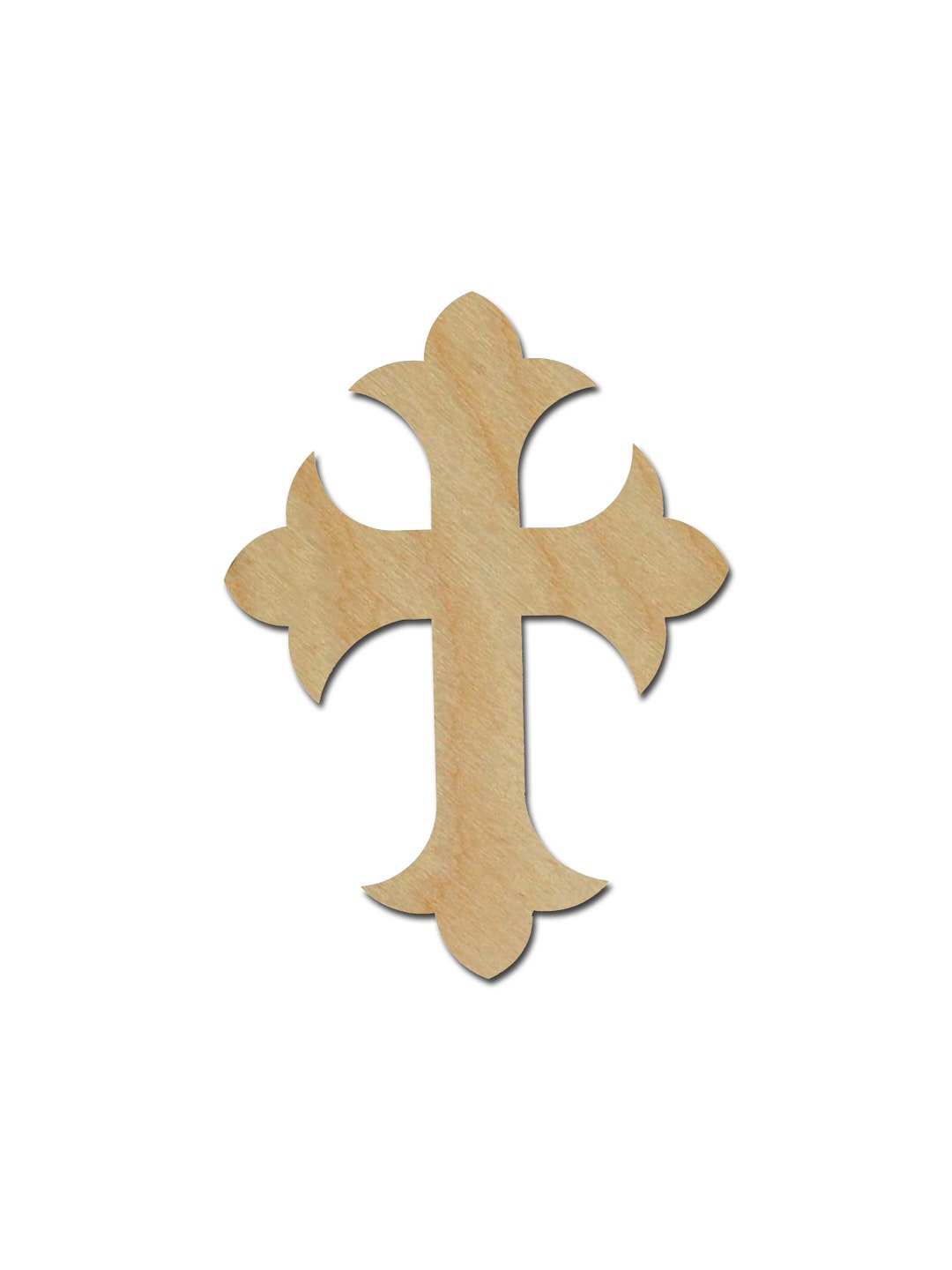 Wood Cross Cut Out Unfinished Wood Crosses DIY Crafts Variety of Sizes ...