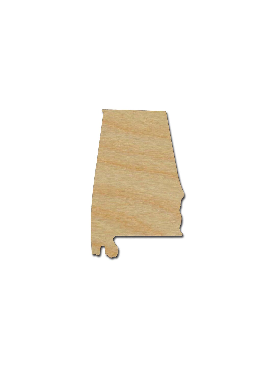 Alabama State Shape Variety of Sizes Unfinished Wood Craft Cut Outs ...