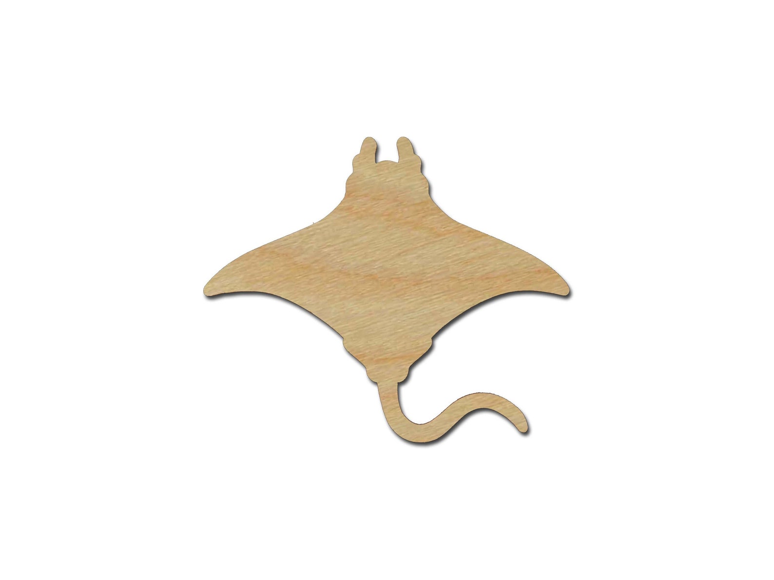 Manta Ray Fish Shape Unfinished Wood Cut Out Variety of Sizes - Etsy
