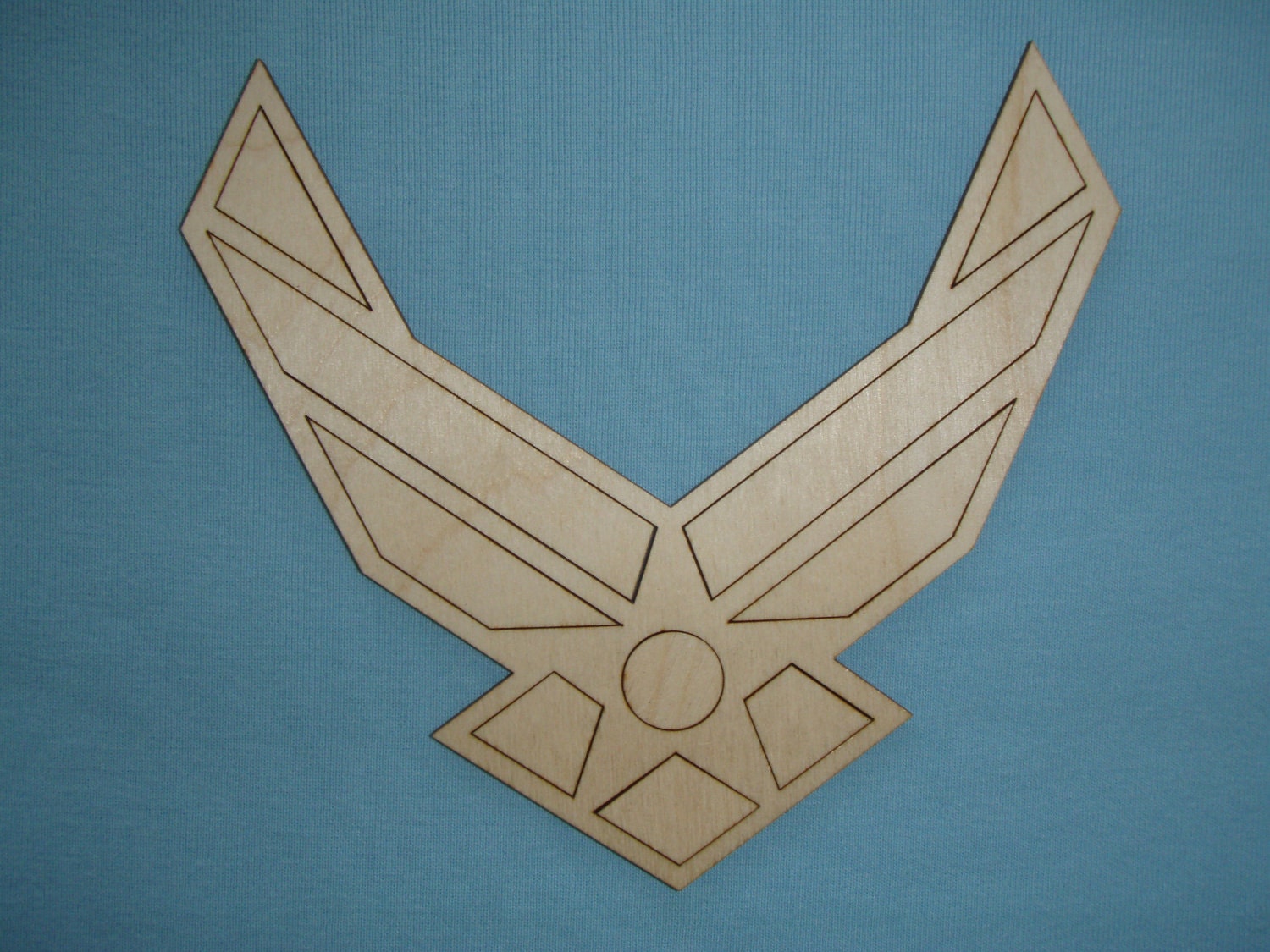 USAF Wing Logo Unfinished Wood Cut Out US Air Force Wooden | Etsy