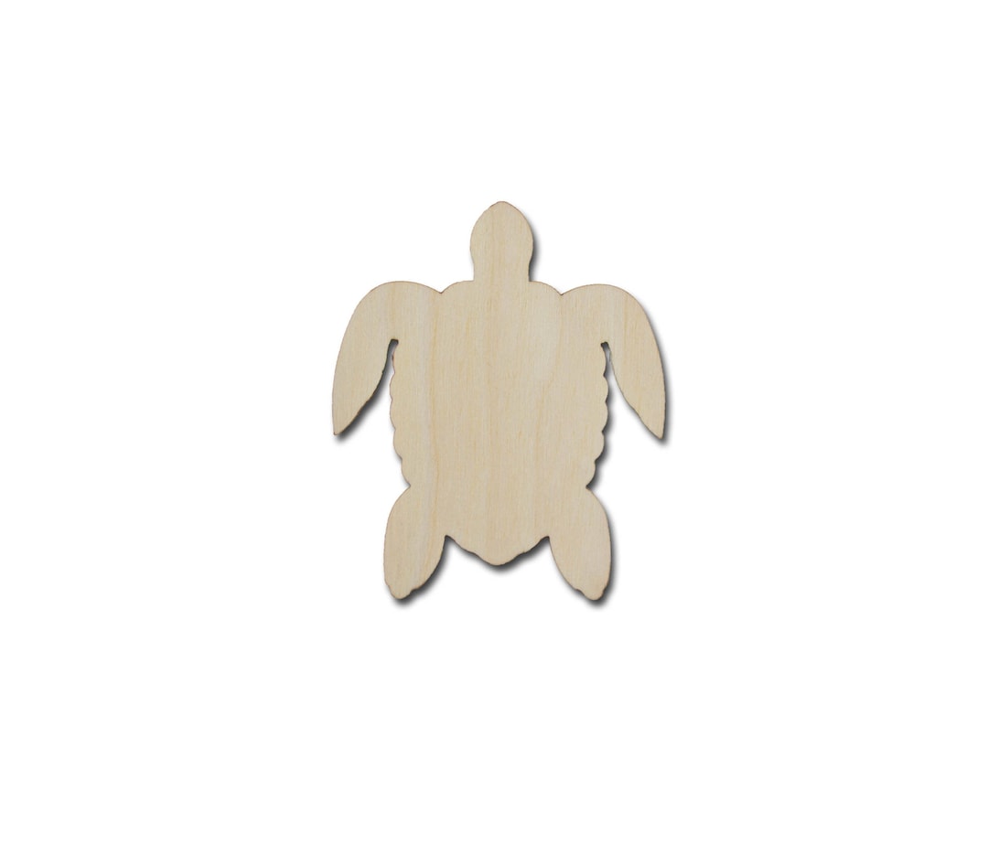 Sea Turtle Shape Variety of Sizes Unfinished Wood Cut Out Sea Life ...