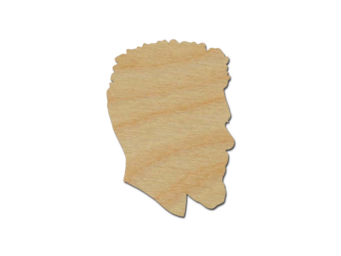 Afro Man Head Shape Unfinished Wood Craft Cut Outs African | Etsy