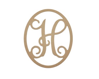 Monogram Letter C Wood Cut Out Unfinished Wooden MDF Paintable | Etsy