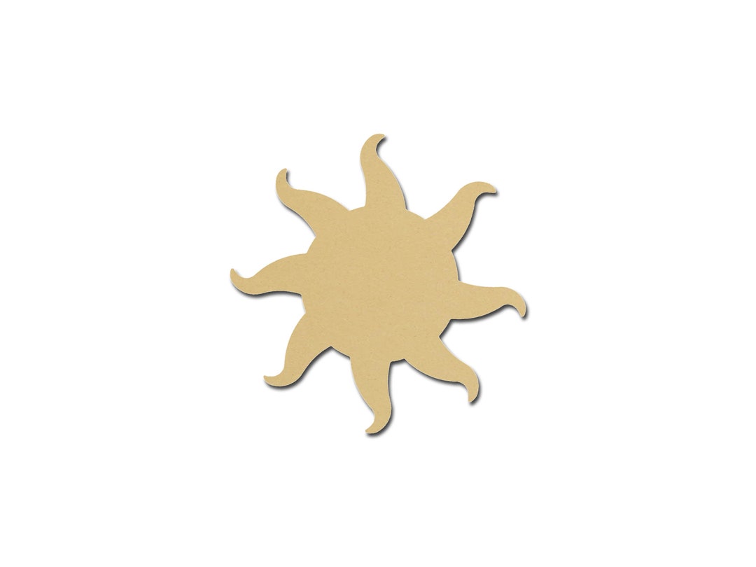 Sun Shape Unfinished MDF Wood Cut Outs DIY Crafts Variety of Sizes - Etsy