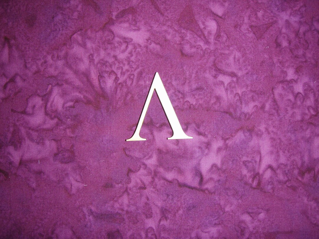 Greek Letter Lambda Symbol Unfinished Wooden Small Letters 1.5 Inch ...