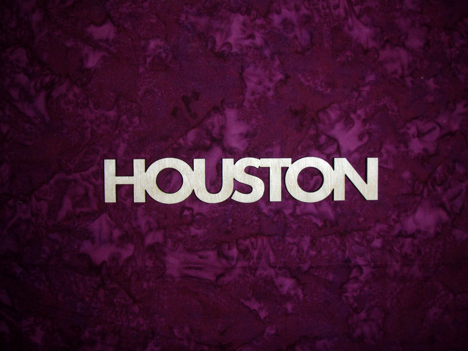 Houston Word Unfinished Wood Cut Out Connected Wooden Letters - Etsy