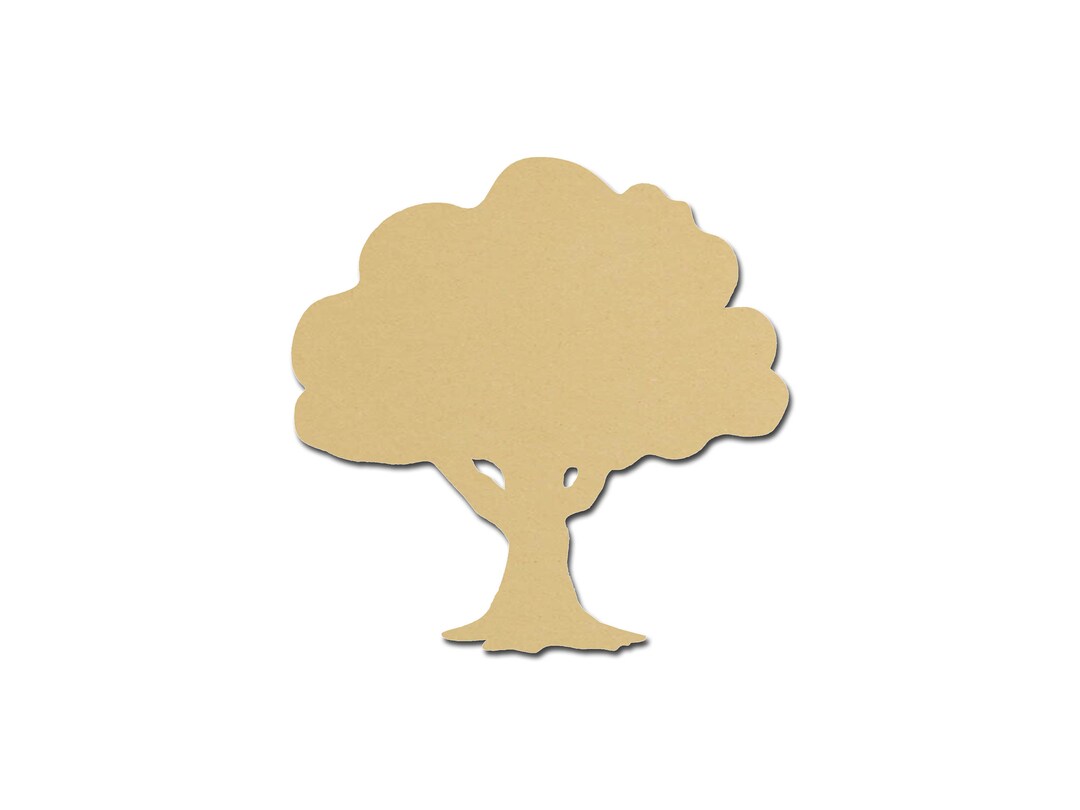 Tree Shape Unfinished MDF Wood Cut Out Variety of Sizes Made in USA - Etsy