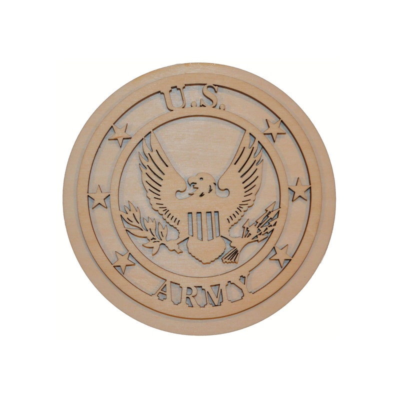 US Army Wooden Cut Out Unfinished Wood Military Crafts 5 - Etsy