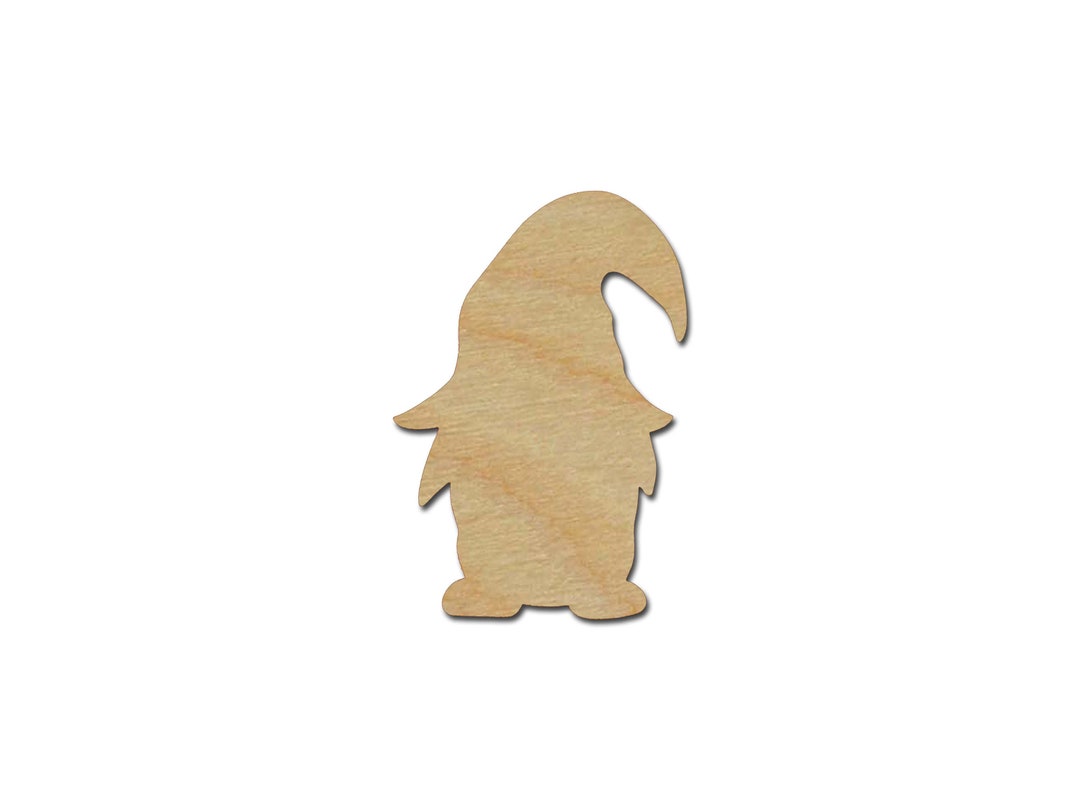 Gnome Shape Unfinished Wood Craft Cut Outs Variety of Sizes Style 1 ...