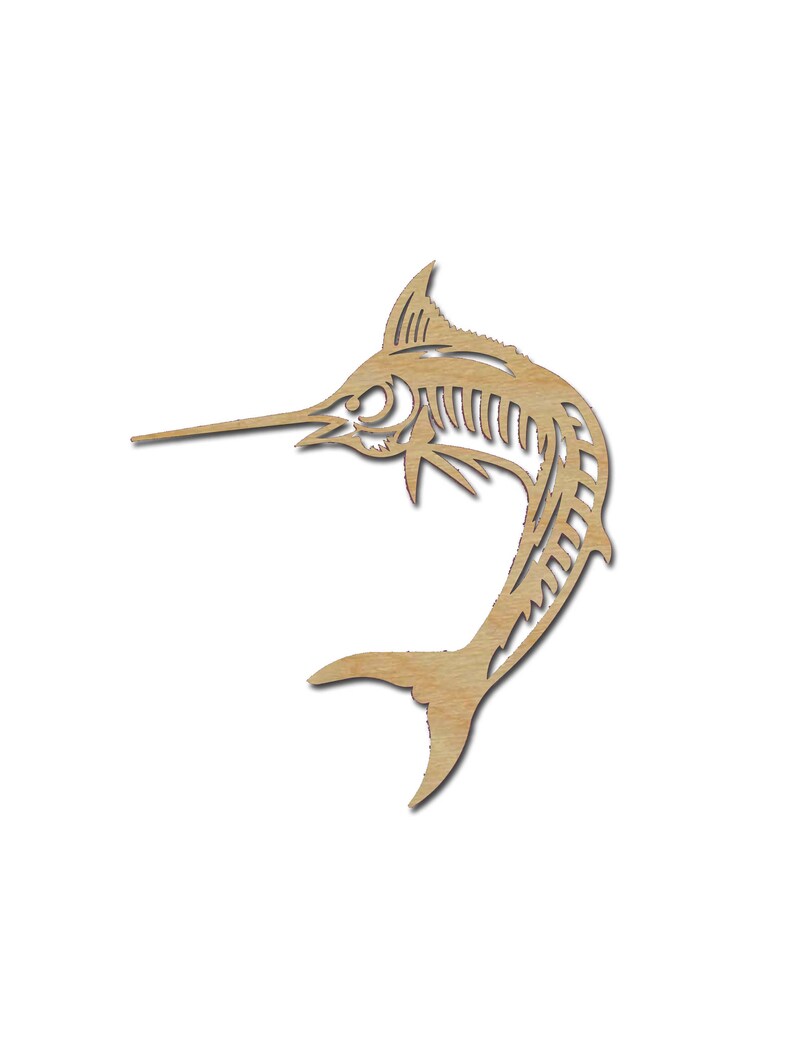 Marlin Cutout Sail Fish Wood Shape Unfinished Wooden Sea Life Shapes - Etsy