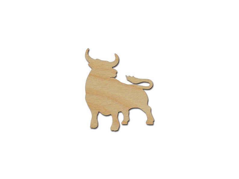 Bull Shape Unfinished Wood Farm Animal Craft Cutouts Variety of Sizes ...
