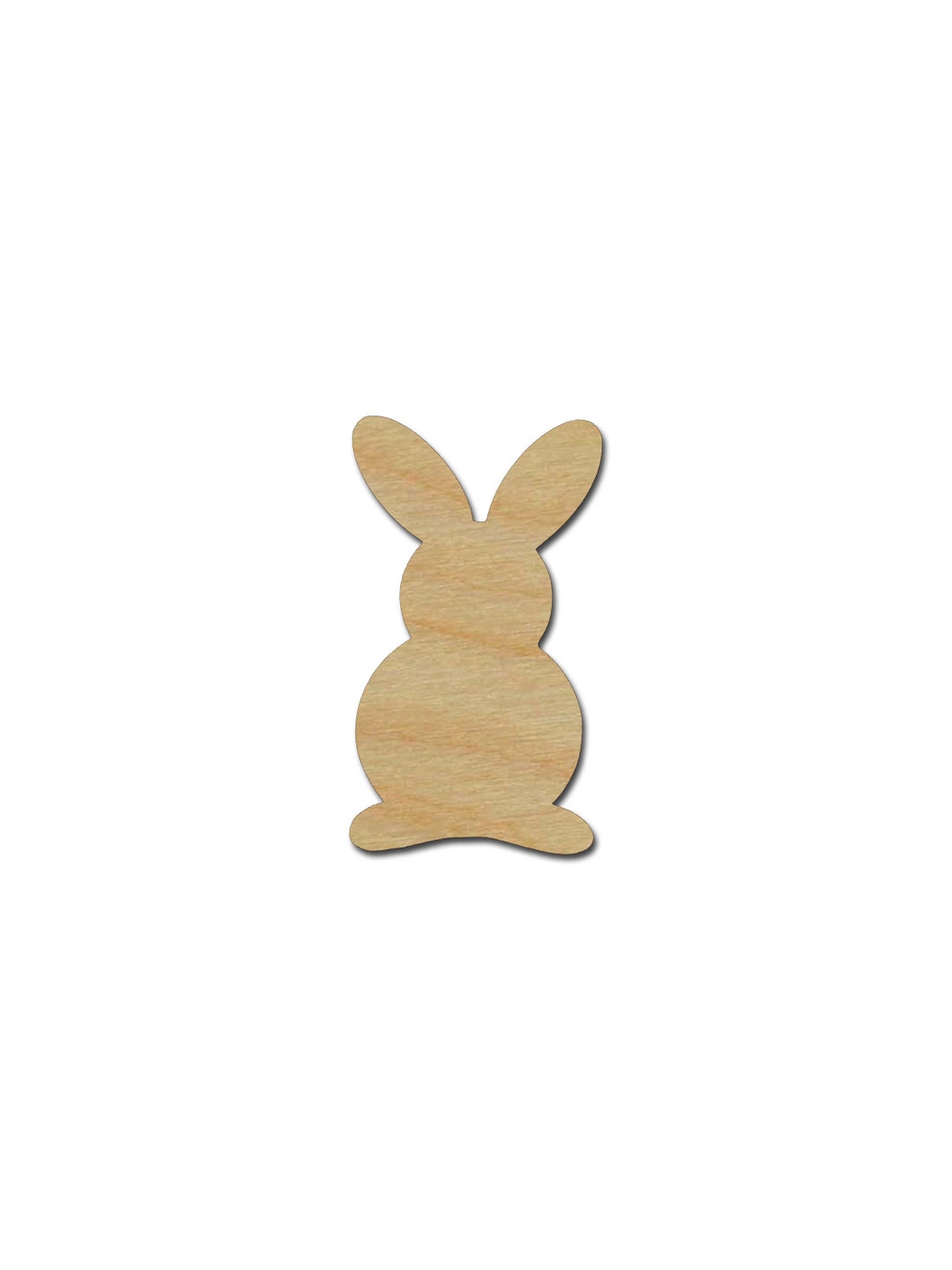Rabbit Shape Unfinished Wood Easter Bunny Cut Outs Variety of Sizes ...