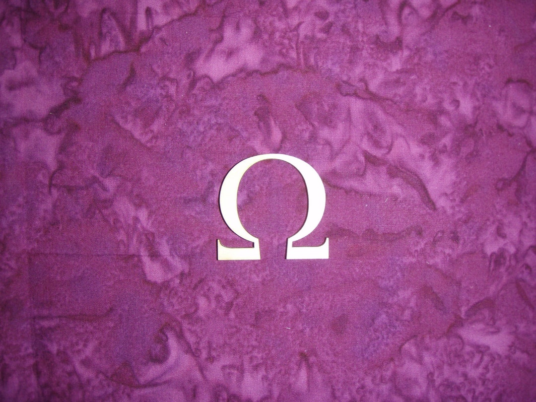 Greek Letter Omega Symbol Unfinished Wooden Small Letters - Etsy