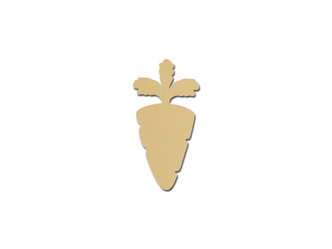 Carrot Shape Unfinished MDF Wood Cut Outs Variety of Sizes - Etsy