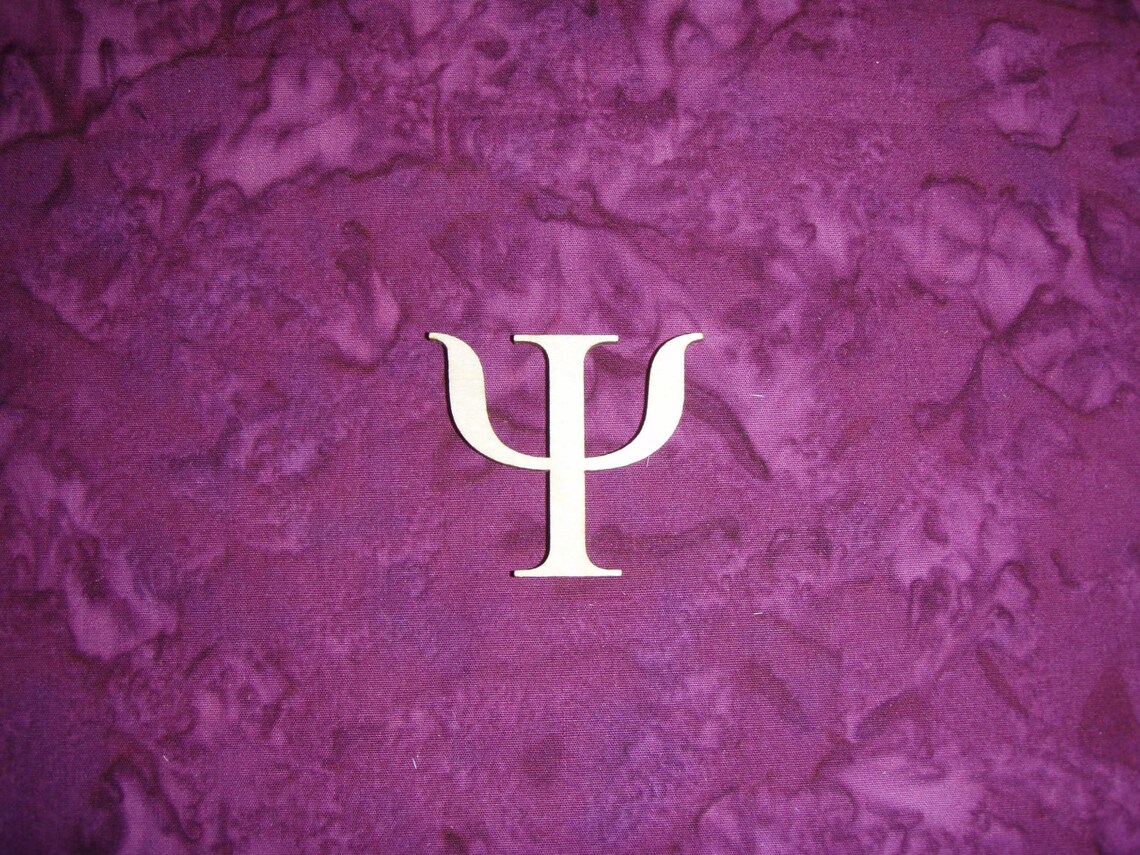 Greek Letter Psi Symbol Unfinished Wooden Small Letters - Etsy