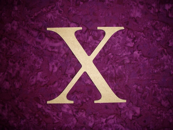 Unfinished Wood Greek Letter X Chi Symbol Wooden Letters - Etsy