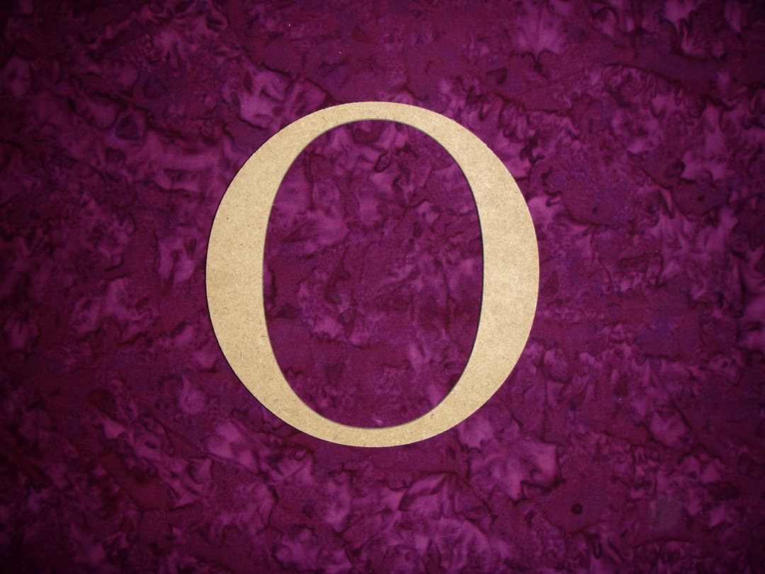 Greek Letter O Omicron Symbol Wooden MDF Letters 12 Inch Tall Paintable ...