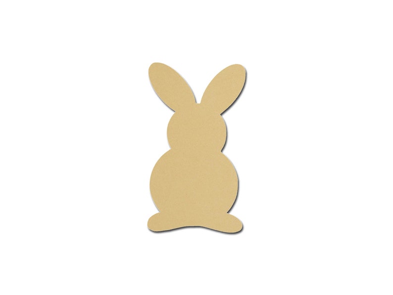 Bunny Rabbit Shape Unfinished MDF Wood Cut Outs Easter Decor | Etsy