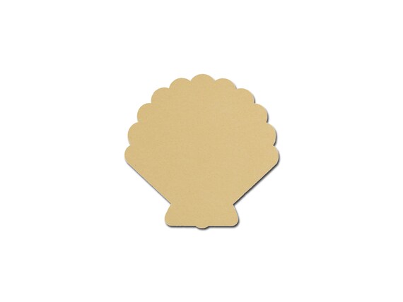 Seashell Shape Unfinished MDF Wood Cut Outs Beach Theme Decor | Etsy