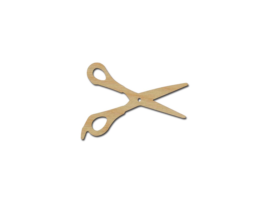 Scissors Shape Unfinished Wood Craft Cutouts Variety of Sizes Artistic ...