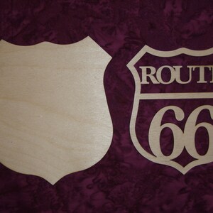 Route 66 Wood Cut Out Unfinished Wooden Route 66 Cut Out - Etsy