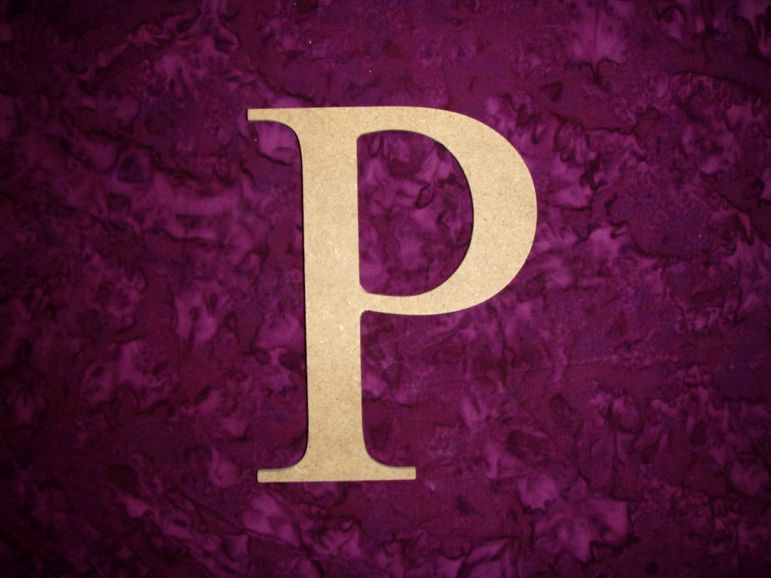 Greek Letter P Rho Symbol Unfinished Wood Letters 6 Inch Tall Paintable ...