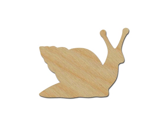 Snail Unfinished Wood Cut Out Bug Shapes Variety of Sizes | Etsy