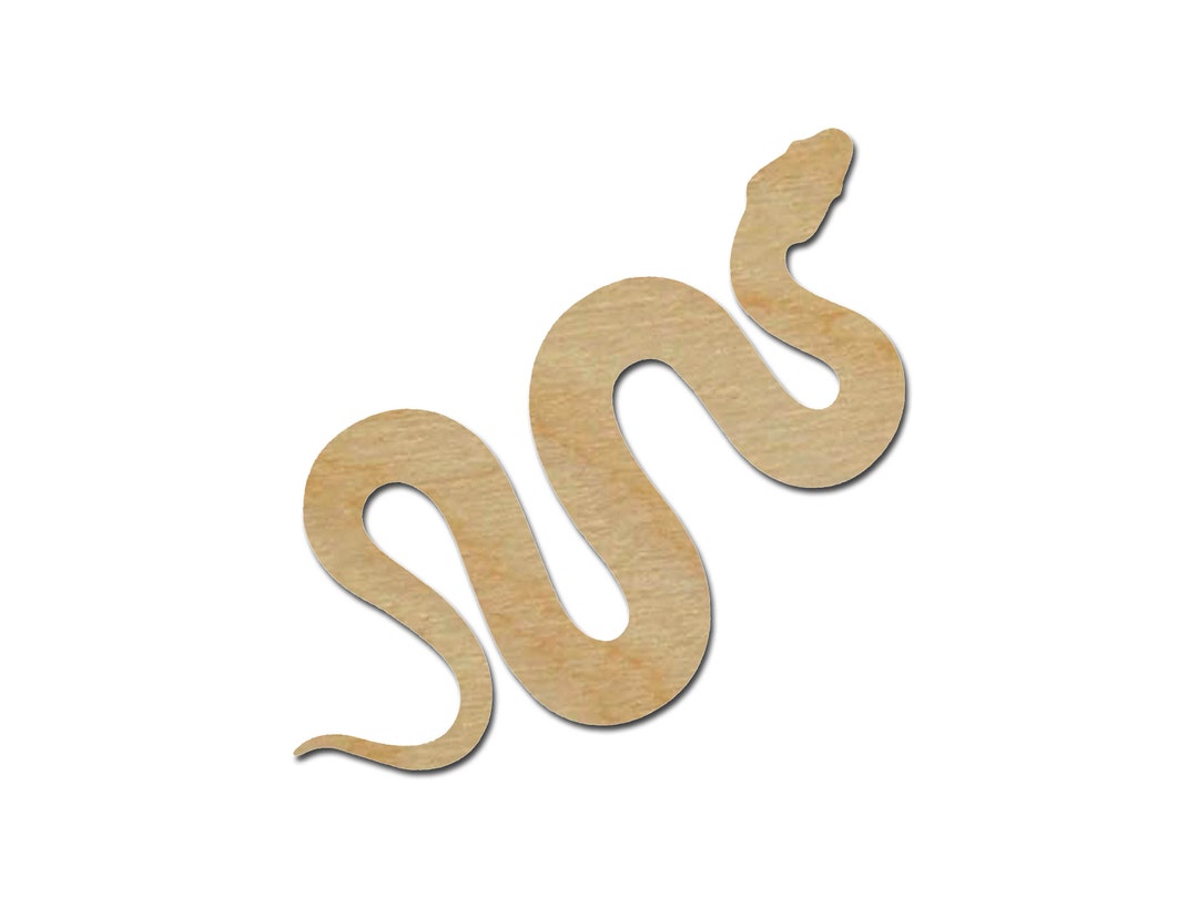 Snake Shape Unfinished Wood Craft Cutouts Variety of Sizes Artistic ...