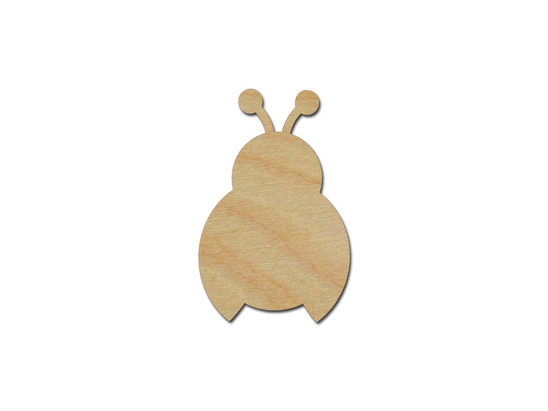Ladybug Shape Unfinished Wood Cutouts DIY Crafts Variety of Sizes ...