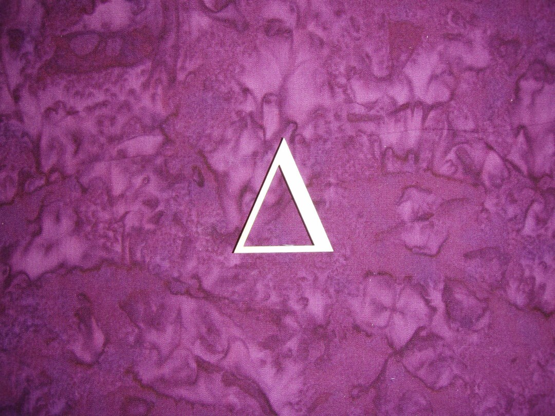 Greek Letter Delta Symbol Unfinished Wooden Small Letters 1.5 Inch Tall ...