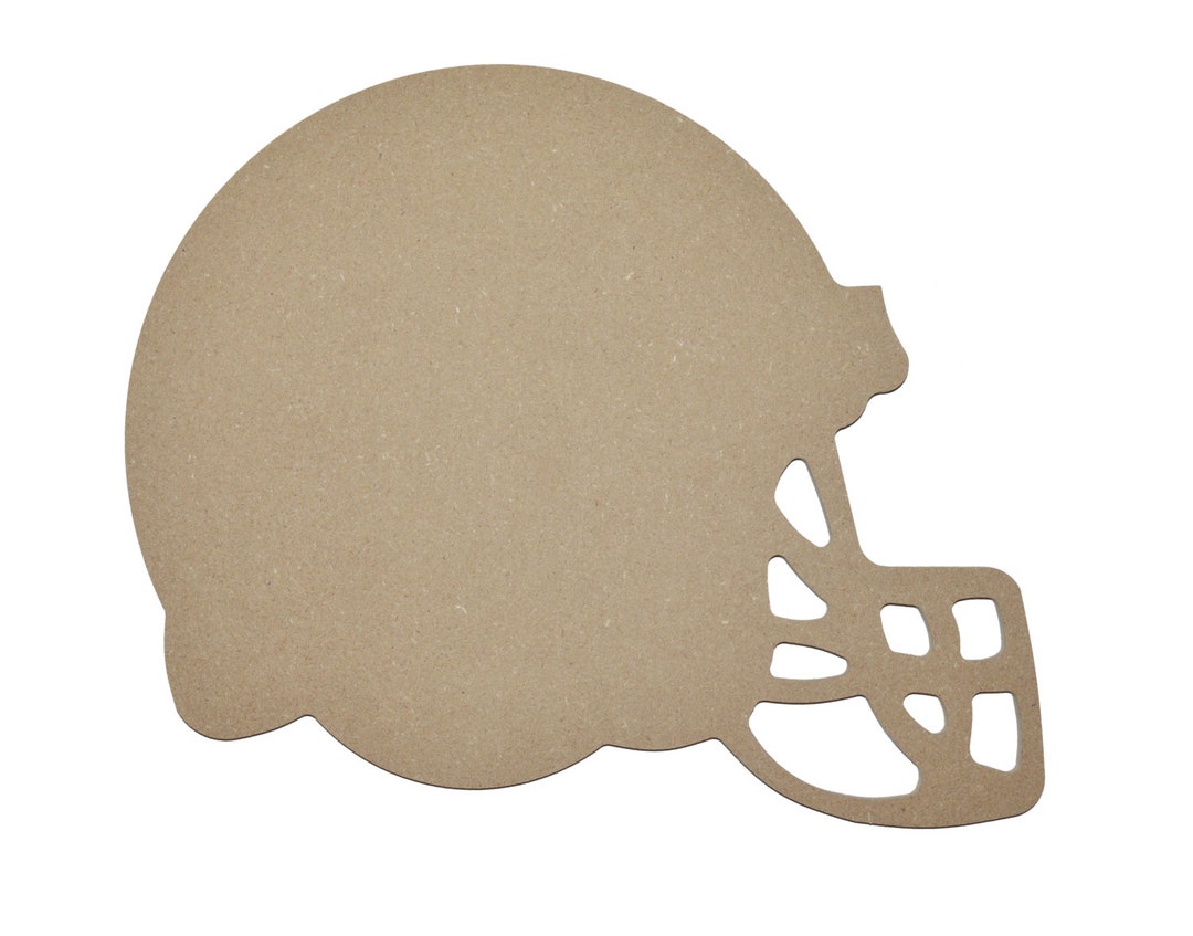 Football Helmet Cut Out Unfinished Wood MDF Part MFBH12 9 X 12inch - Etsy