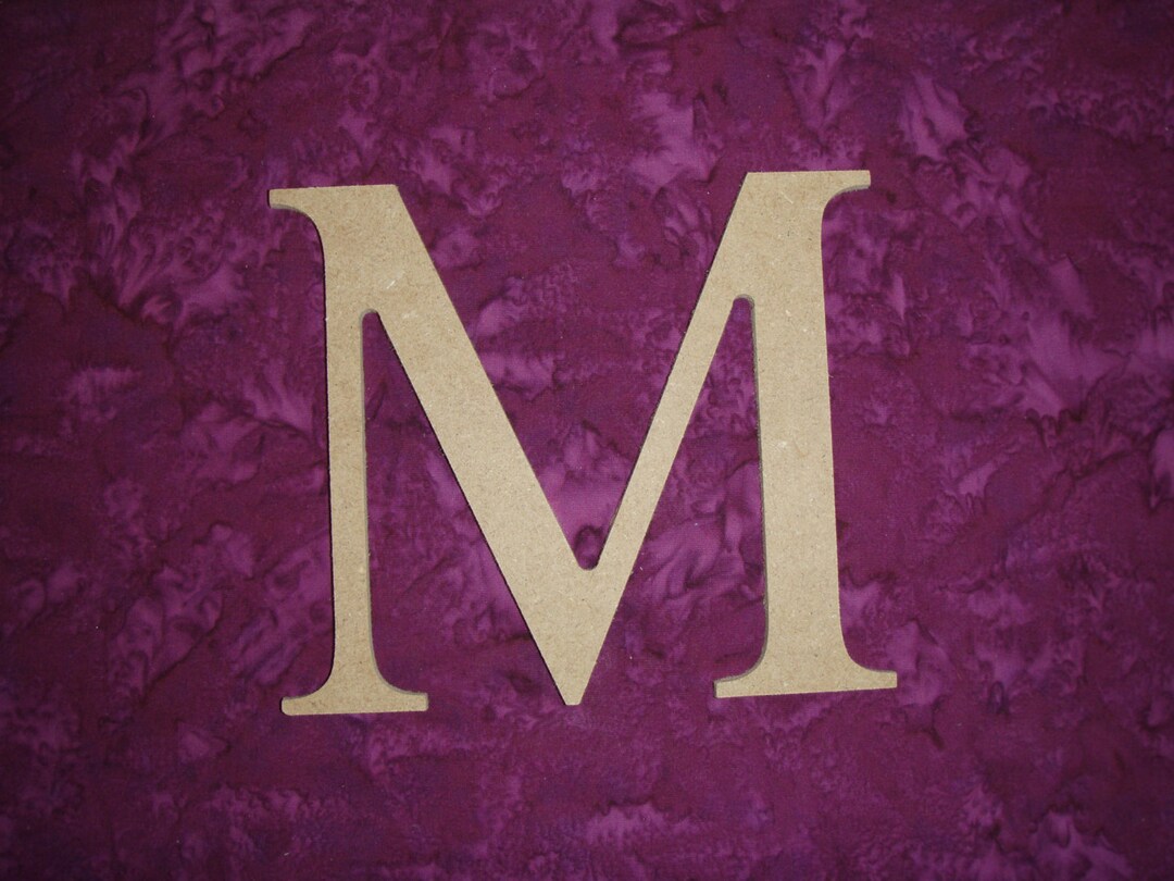 Greek Letter M Mu Symbol Unfinished Wooden Letters 12 Inch Tall ...