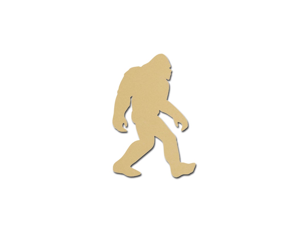 Bigfoot Sasquatch Shape Unfinished MDF Wood Cut Outs Variety of Sizes ...