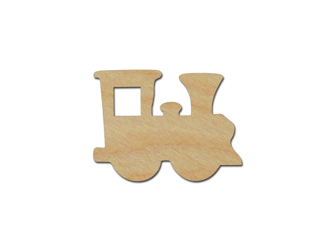Train Shape Unfinished Wood Craft Cut Outs Variety of Sizes Made in USA ...