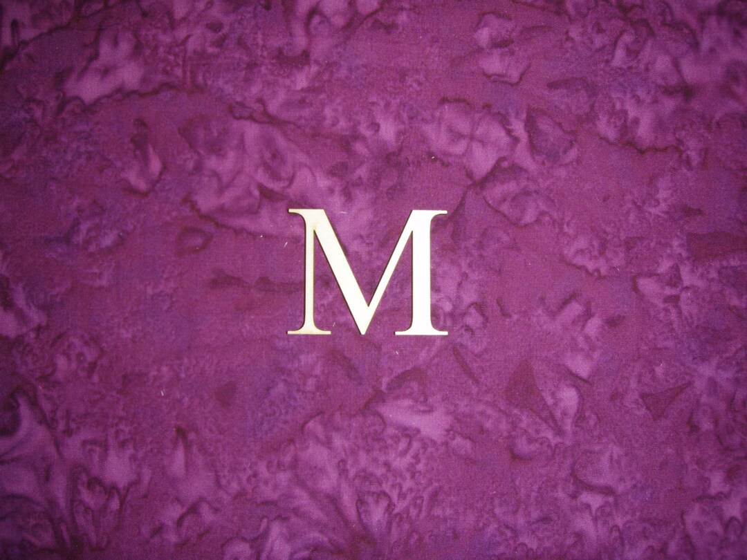 Greek Letter M Mu Symbol Unfinished Wooden Small Letters 1.5 Inch Tall ...