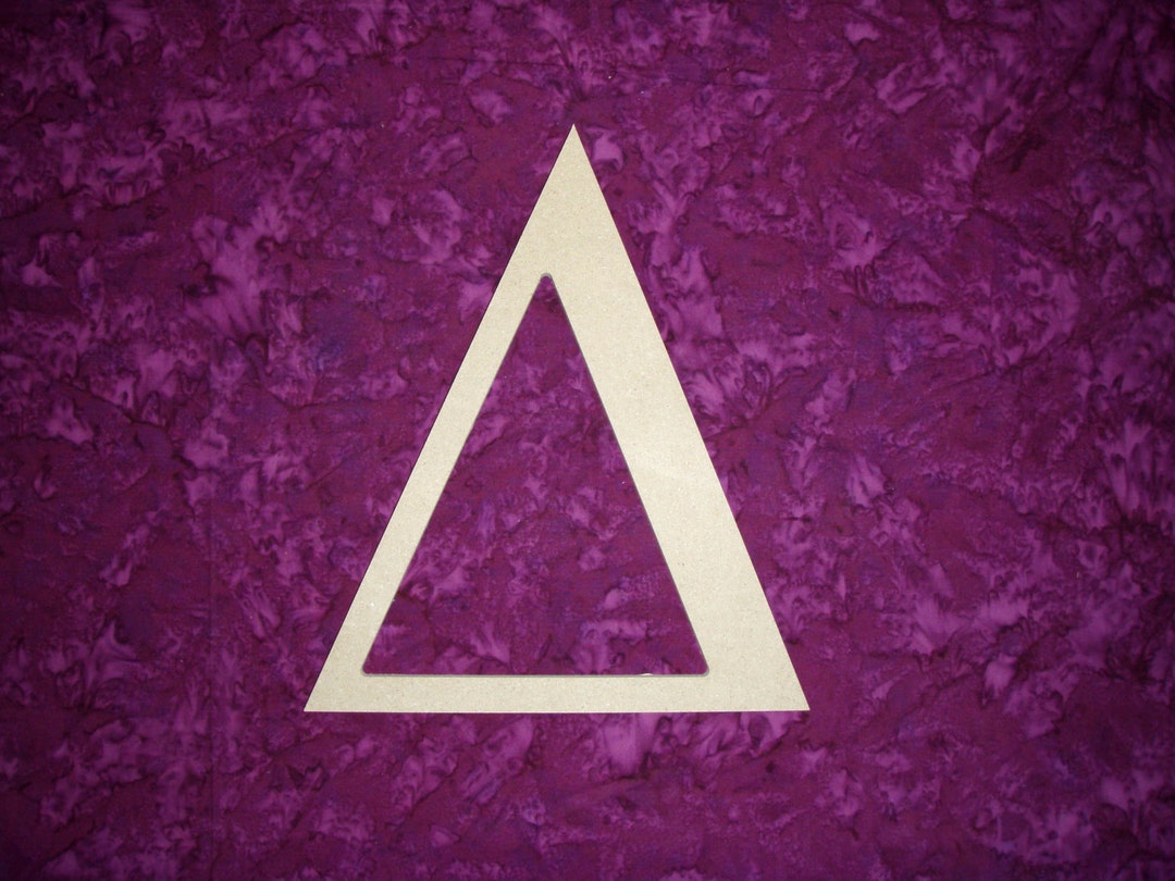 Greek Letter Delta Symbol Unfinished Wooden Letters 6 Inch Tall ...