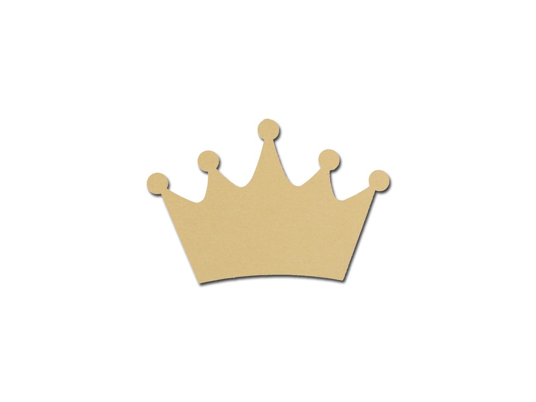 King Crown Shape Unfinished MDF Wood Cut Outs Variety of Sizes Artistic ...