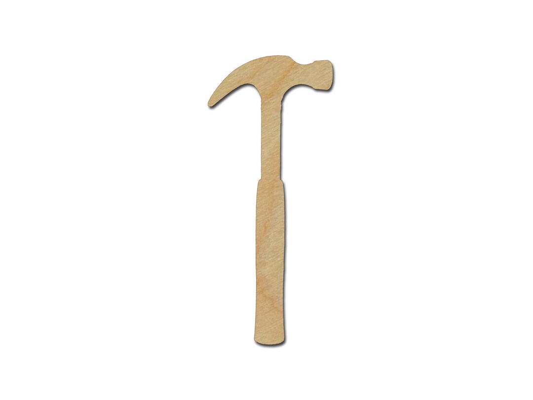 Hammer Shape Unfinished Wood Tool Shapes Variety of Sizes Artistic ...