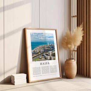 Haifa Poster: Landscape and Historical Summary - Israel and Jewish ...