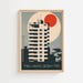 Tel Aviv at Sunset Modern Poster Print - Etsy