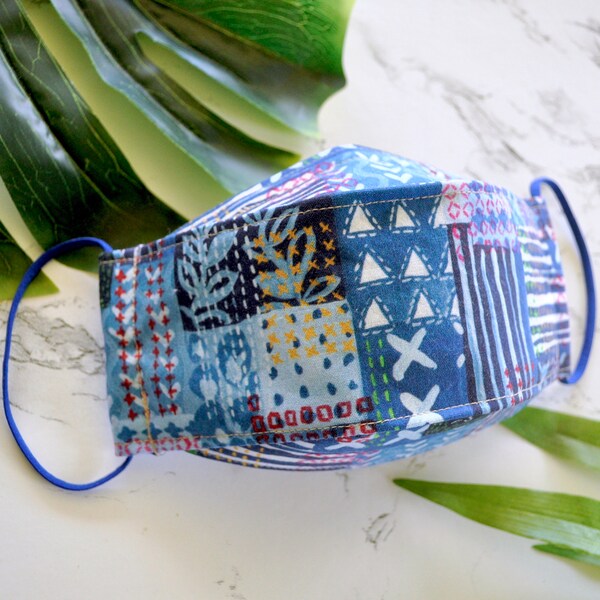 Patchwork Face Mask - Etsy