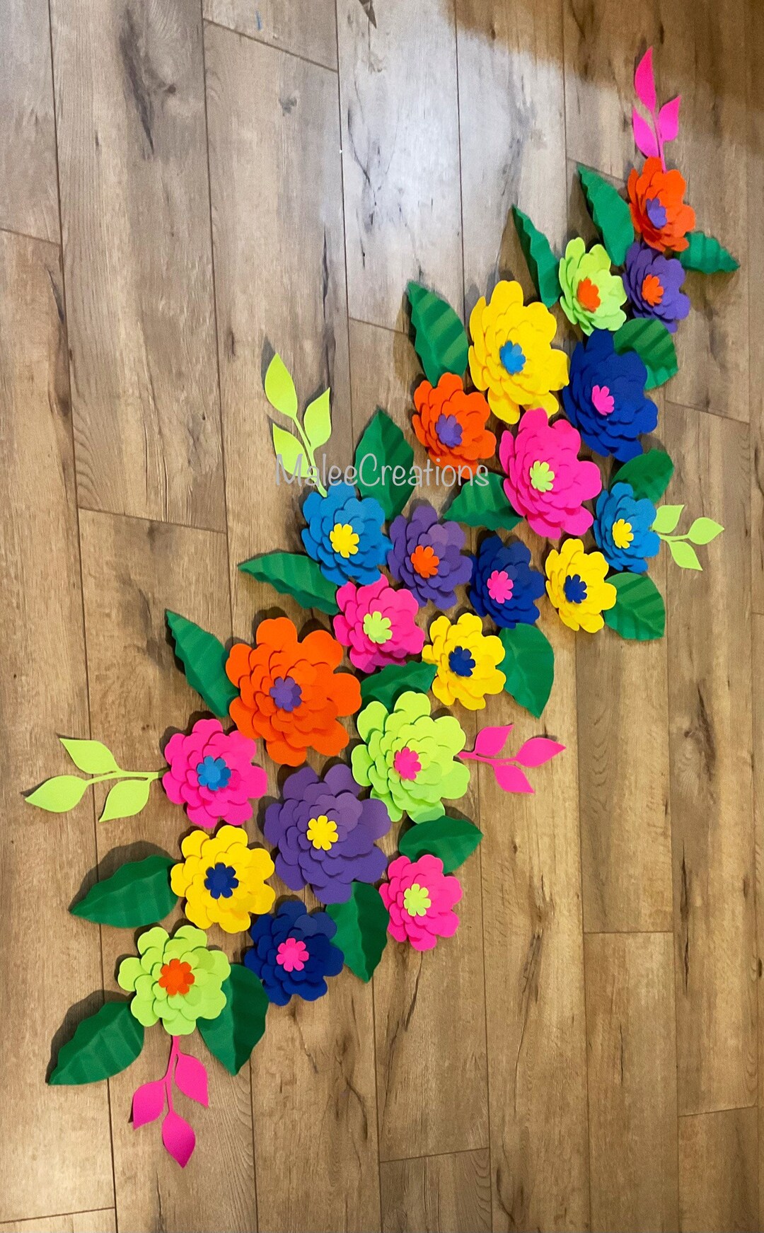 Colorful Fiesta Paper Flowers Classroom Decor Cinco De Mayo Decor Freda ...