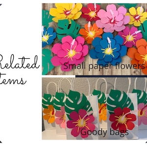 Hibiscus Flowers/moana Inspired/hawaiian Flowers/luau - Etsy