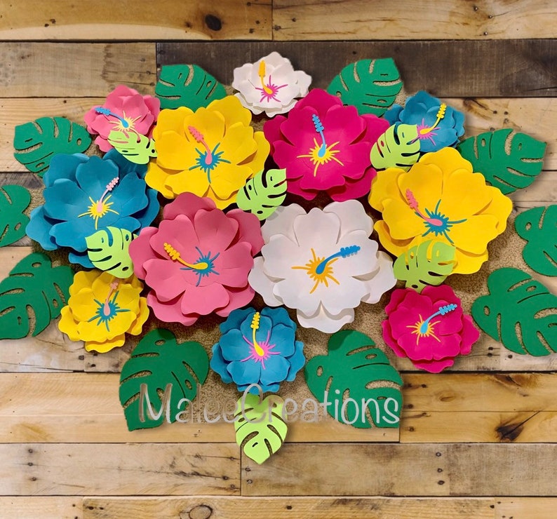 Hibiscus Flowers/moana Inspired/hawaiian Flowers/luau - Etsy