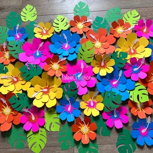 Hawaiian Flowers/hibiscus Flowers/luau/tropical Flowers/moana Inspired ...