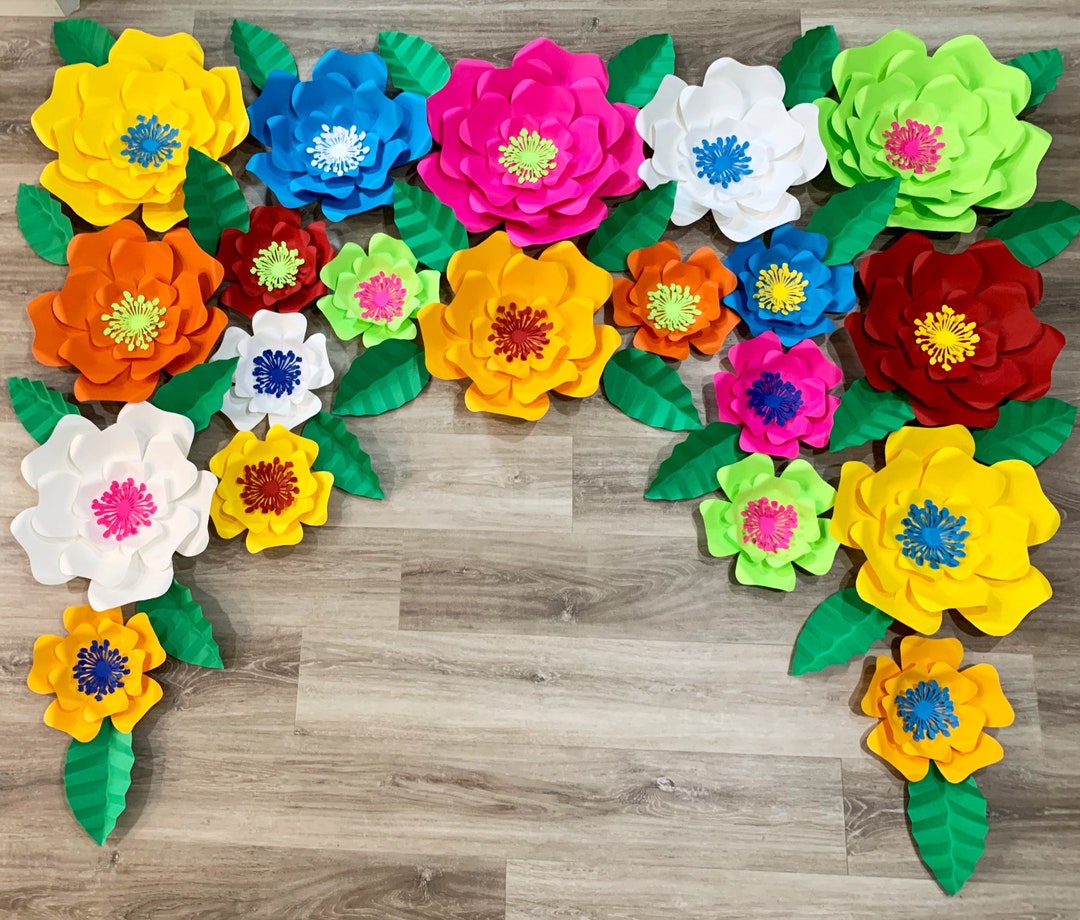 6ft Paper Flowerbackdrops,fiesta Party Decor, Mexican Wedding Backdrop ...